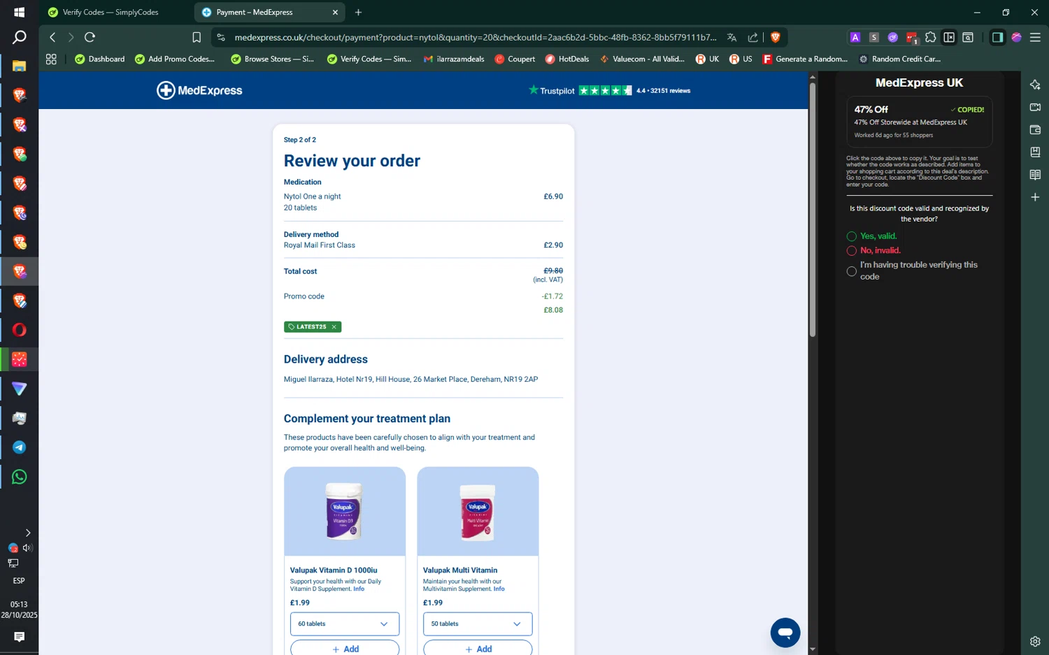 MedExpress UK Promo Codes - 15% Off (2 Verified) Dec 2025