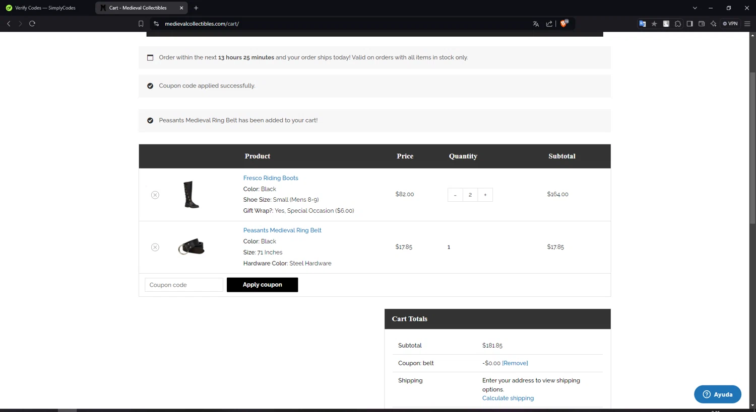 Medieval Collectibles Coupons - $20 Off | January 2025