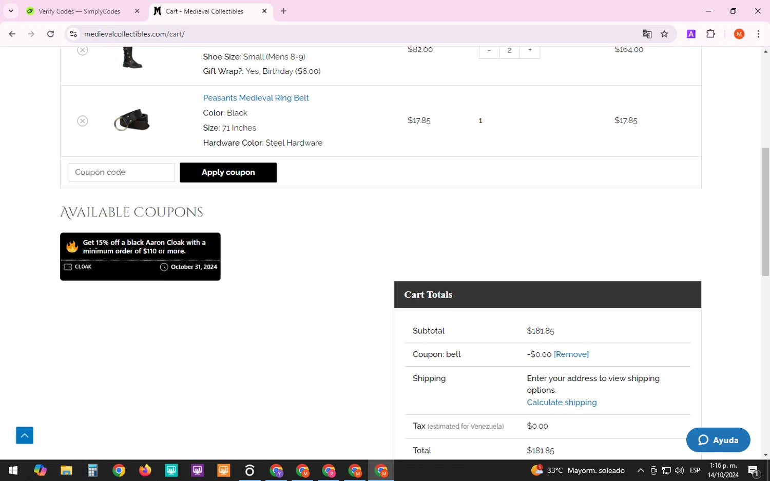Medieval Collectibles Coupons - 10% Off | January 2025