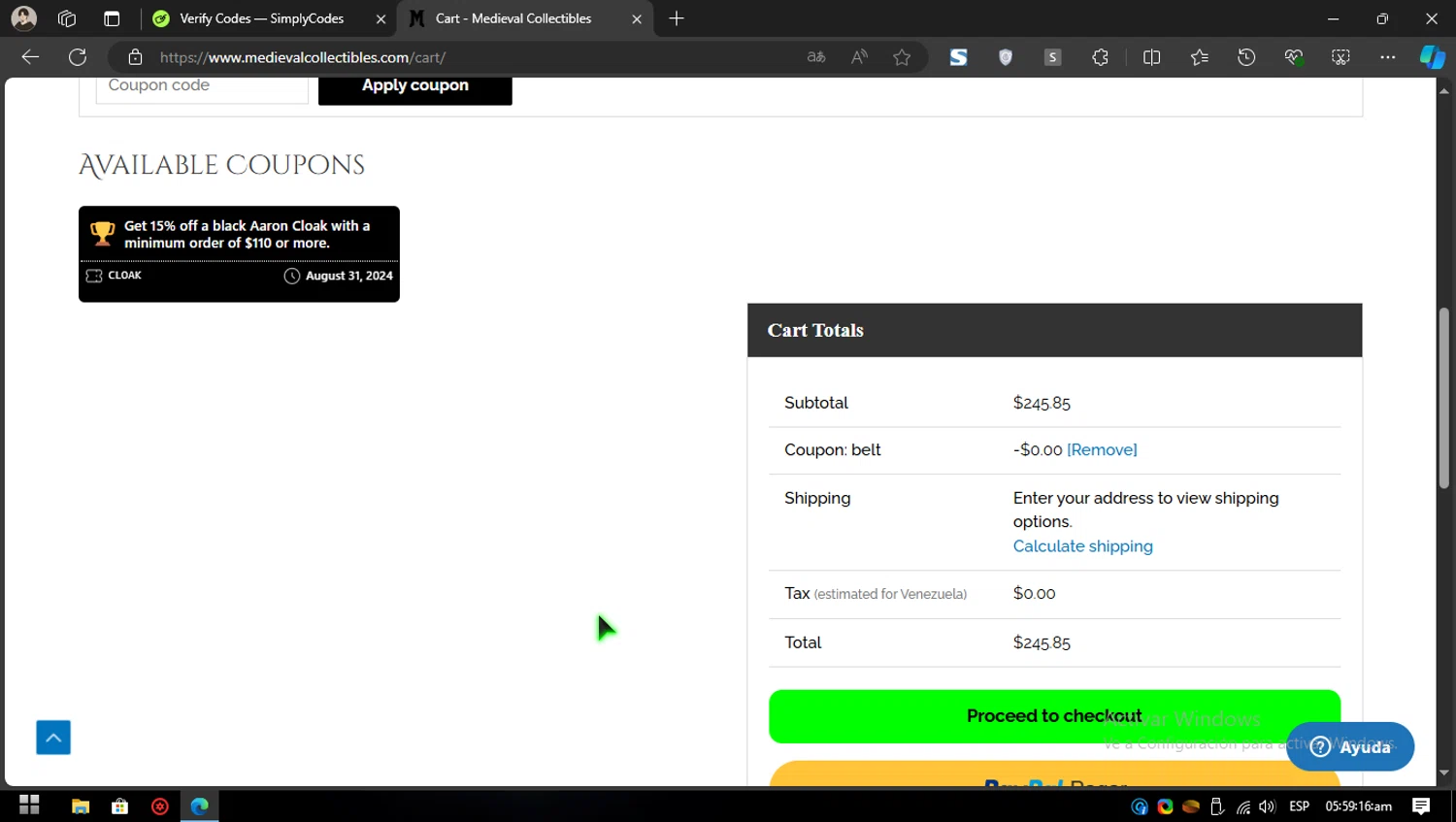 Medieval Collectibles Coupons - 15% Off | September 2024