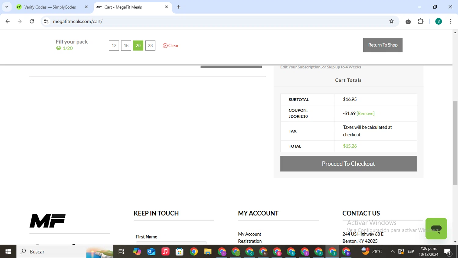 MegaFit Meals Coupons - 10% Off | January 2025