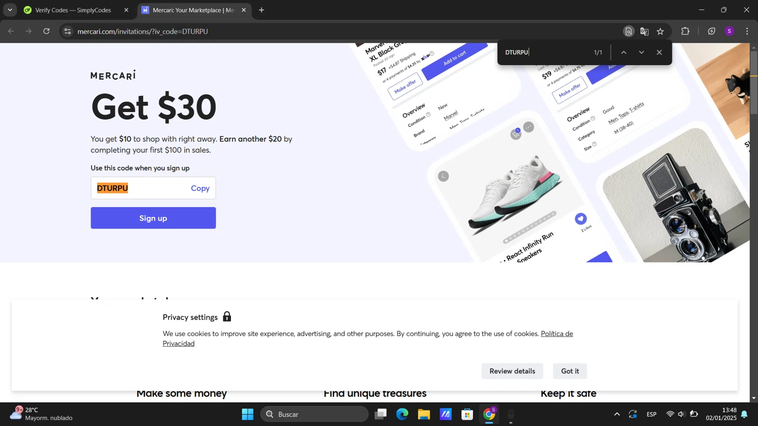 Mercari Coupon Codes - $10 Off Coupons Jan 2025
