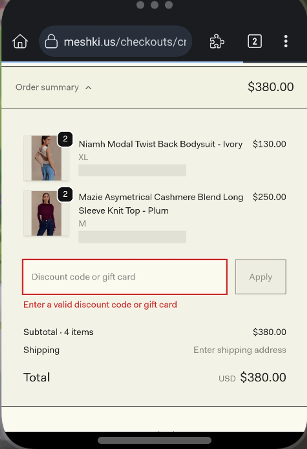 MESHKI US Promo Codes (5 Verified) - 10% Off w/Code Oct 2025