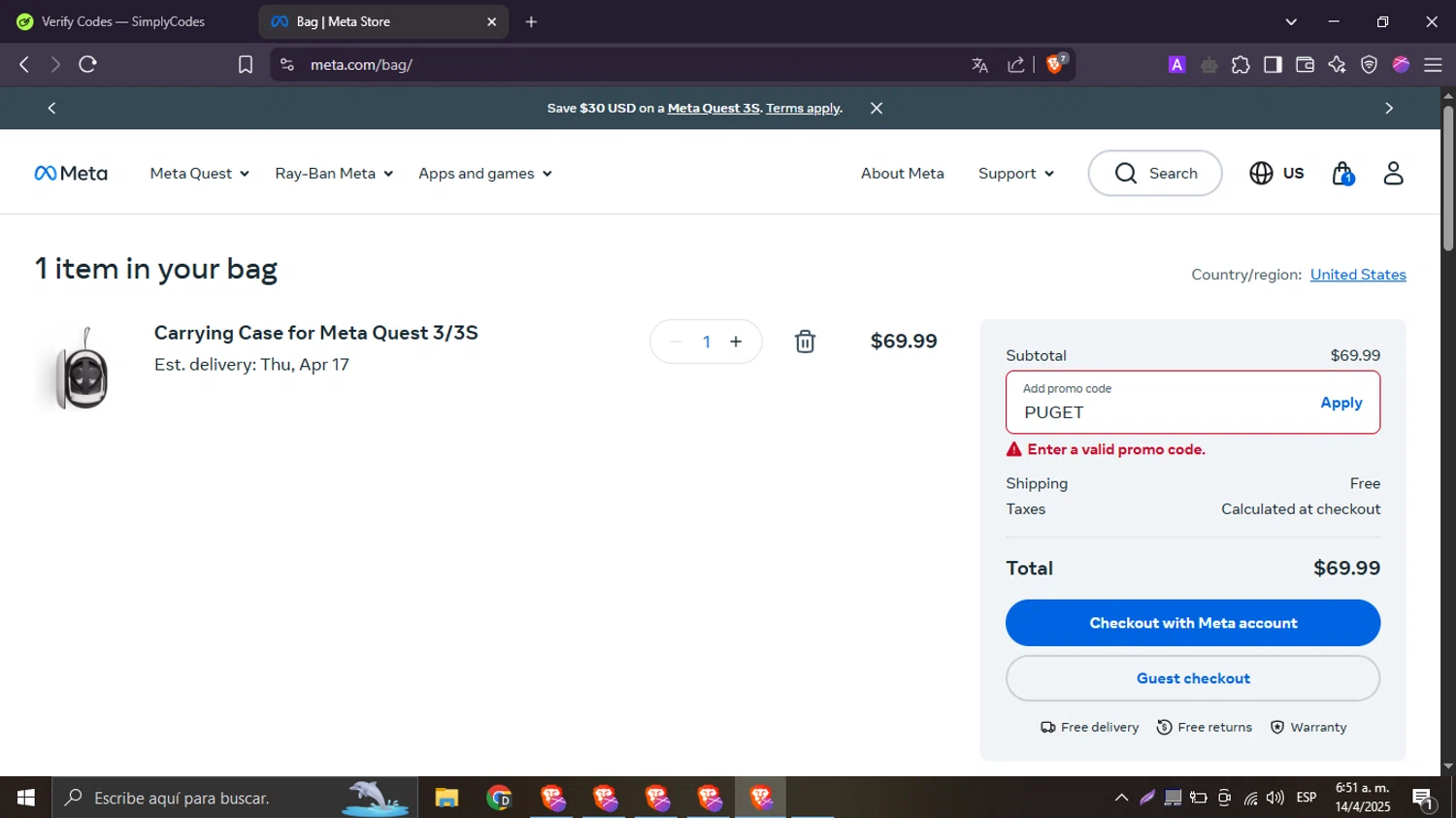 Meta Promo Codes (3 Verified) - $30 Off Sitewide May 2025