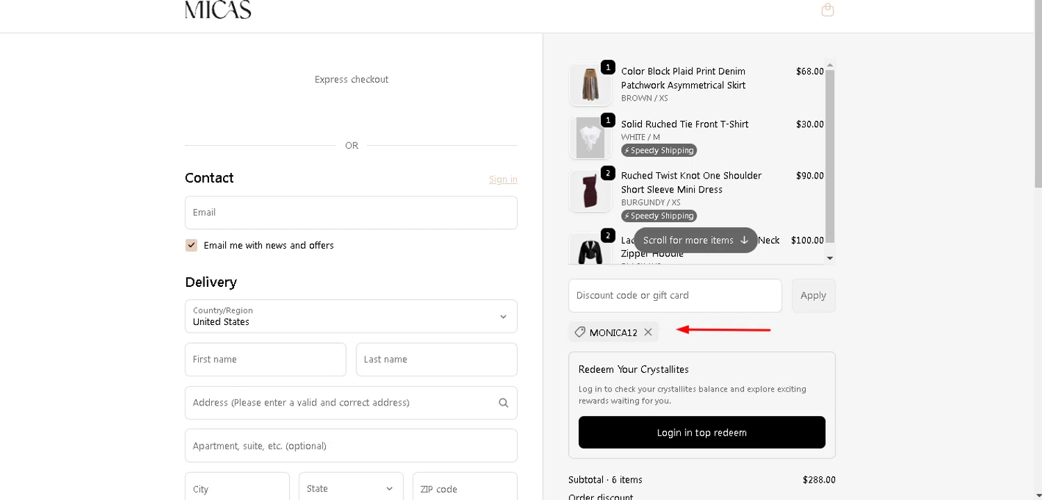 Micas Discount Codes - $20 Off (207 Verified) Oct 2025