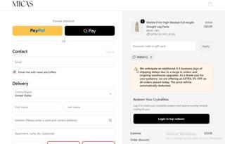Micas Discount Codes - $20 Off (207 Verified) Oct 2025