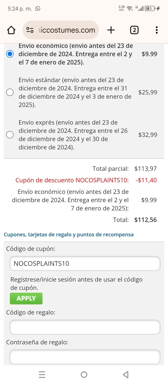 Miccostumes Coupon Codes - 10% Off | January 2025