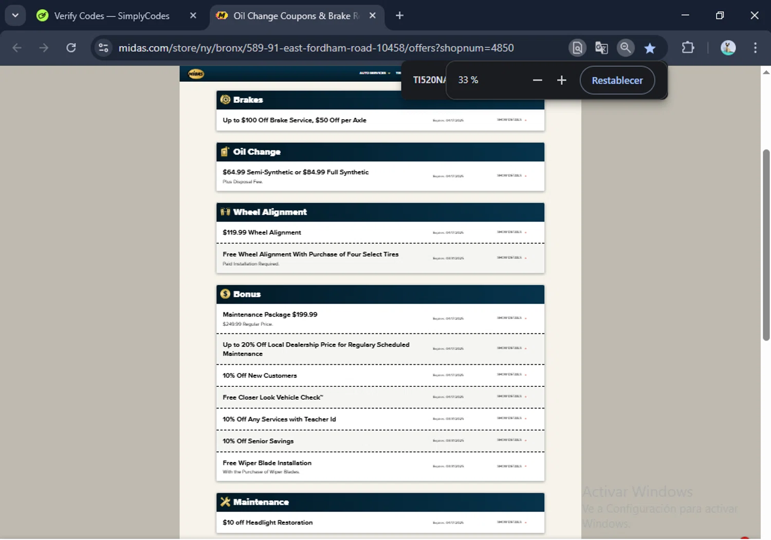 Midas Promo Codes - $20 Off (5 Verified) Apr 2026