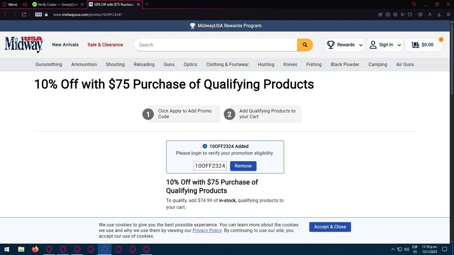 Midway USA Promo Codes (6 Verified) - 10% Off Jan 2025