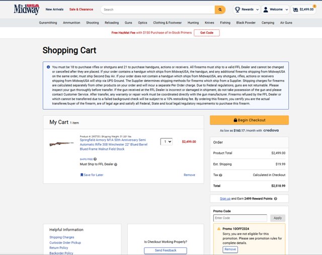 Midway USA Promo Codes (6 Verified) - 10% Off Jan 2025