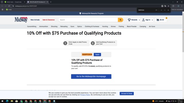 Midway USA Promo Codes (6 Verified) - 10% Off Jan 2025