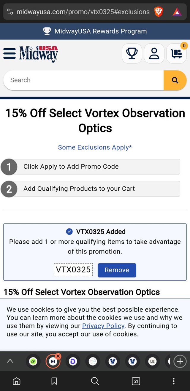 Midway USA Promo Codes (6 Verified) - 15% Off Mar 2025