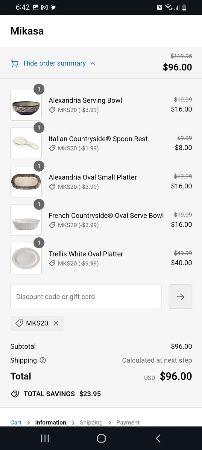 Mikasa Promo Codes – 40% Off | July 2024