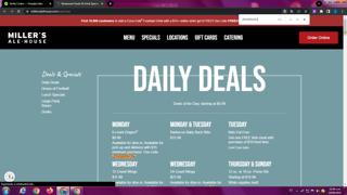 Miller's Ale House Promo Codes - $5 Off Oct 2025