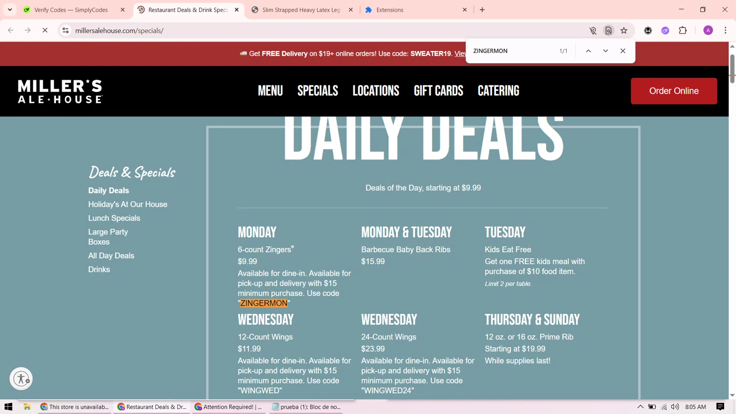 Miller's Ale House Promo Code - 15% Off Dec 2025