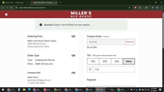 Miller's Ale House Promo Codes - $10 Off Aug 2025
