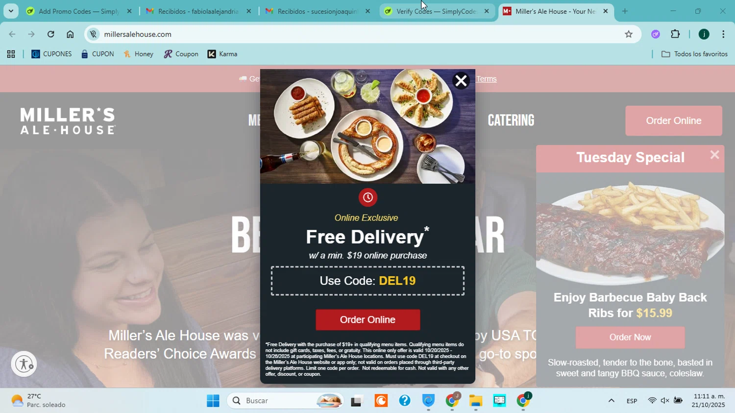 Miller's Ale House Promo Code - 10% Off Nov 2025