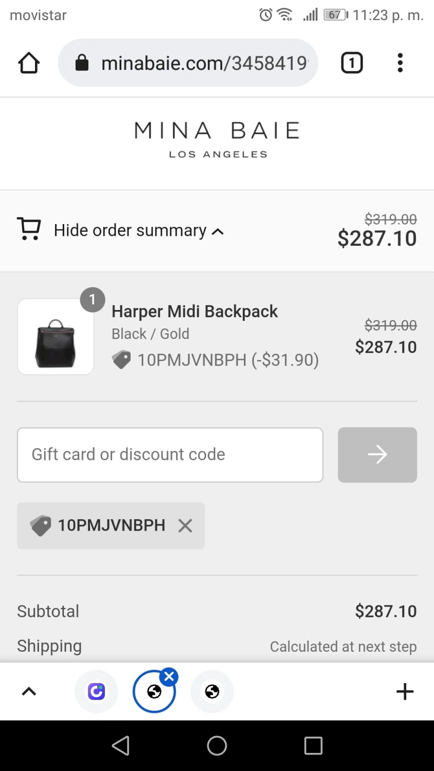 Mina Baie Discount Code