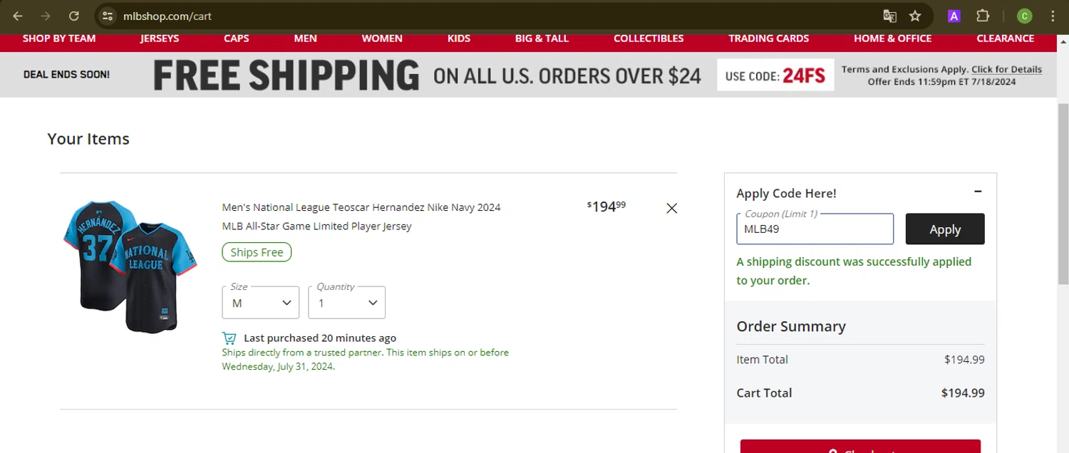 MLB.com Coupon Codes - 15% Off | November 2024