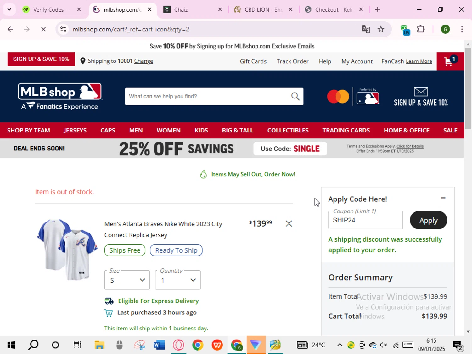 MLBshop.com Coupon Codes - 10% Off | January 2025