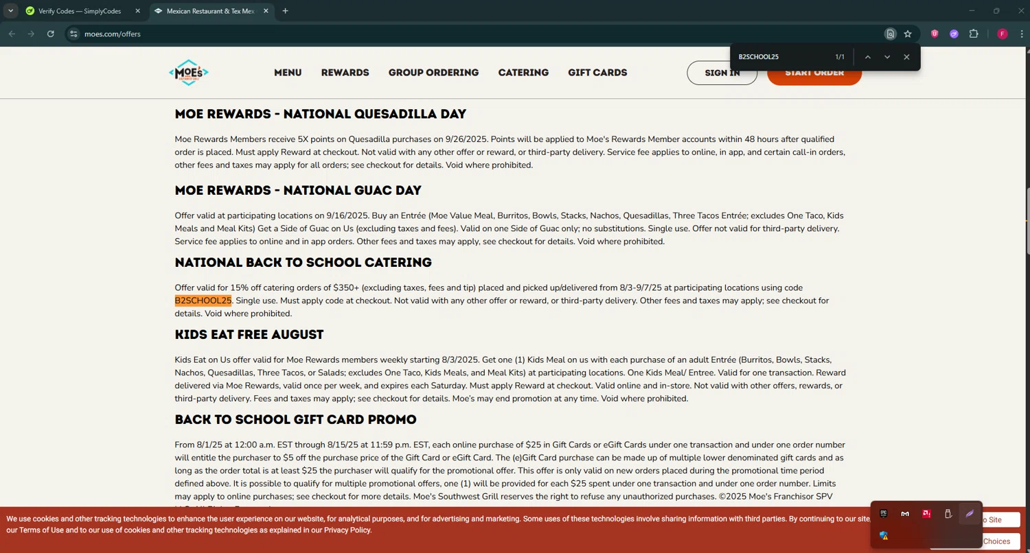 Moe's Southwest Grill Promo Codes - 10% Off Coupons Oct 2025