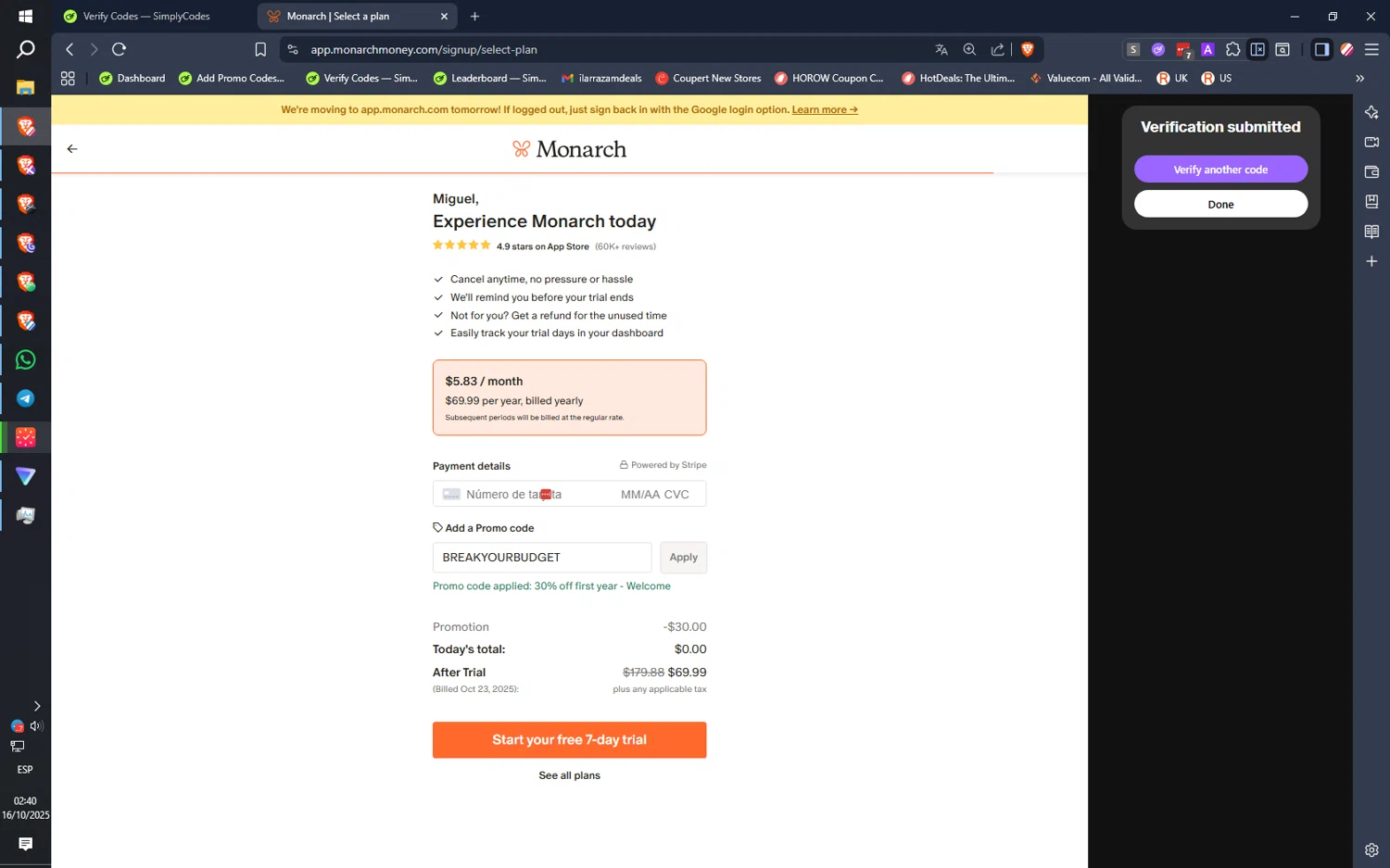 Monarch Money Promo Codes (18 Verified) - 30% Off Oct 2025