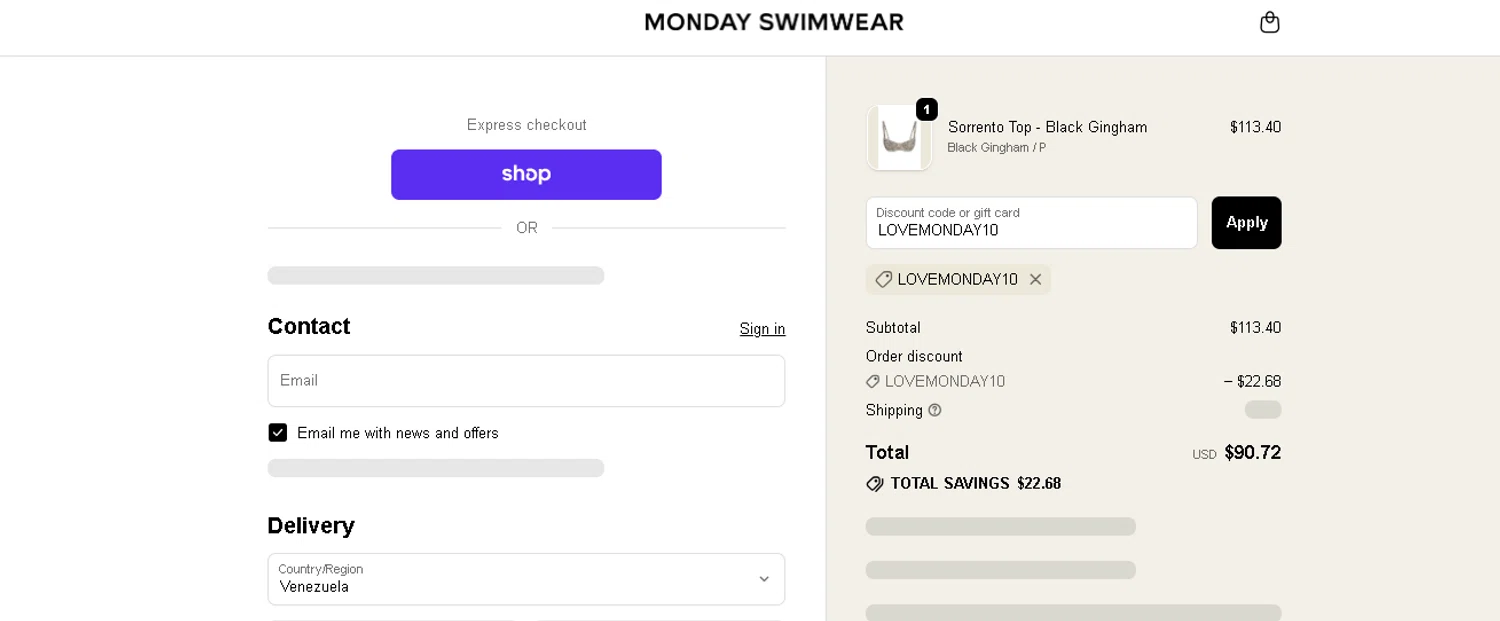 Monday Swimwear Promo Code - 20% Off (Verified) Feb 2026