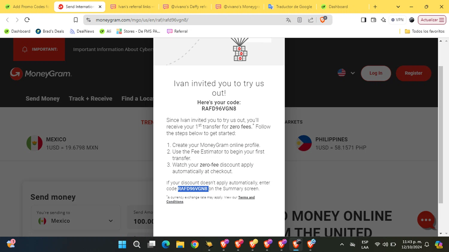 MoneyGram Promo Codes - up to 20% Off | November 2024