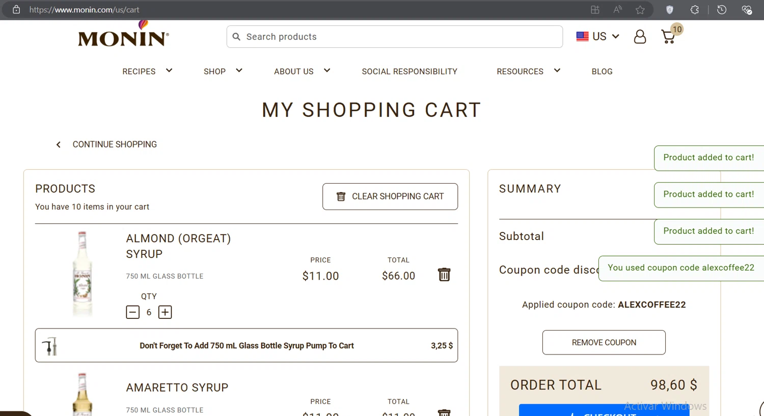 Monin Coupon Codes - 15% Off | September 2024