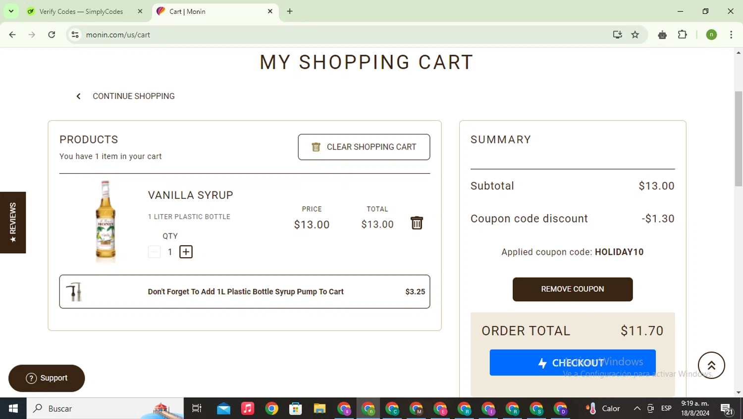 Monin Coupon Codes - 15% Off | October 2024