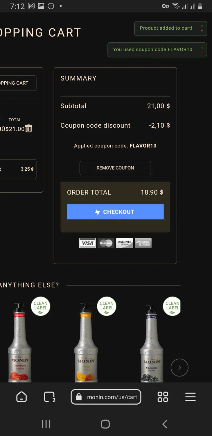Monin Coupon Codes - 15% Off | September 2024