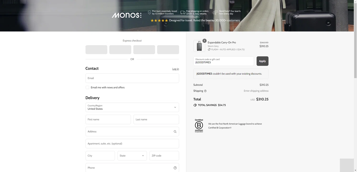 Monos Promo Codes (18 Verified) - 5% Off Sitewide Oct 2025