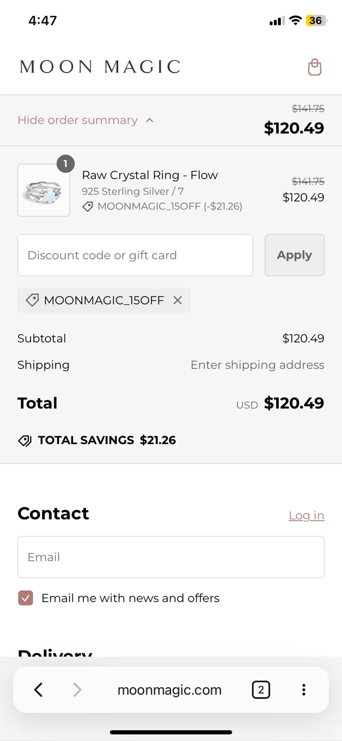 Moon Magic Discount Codes - 10% Off | November 2024