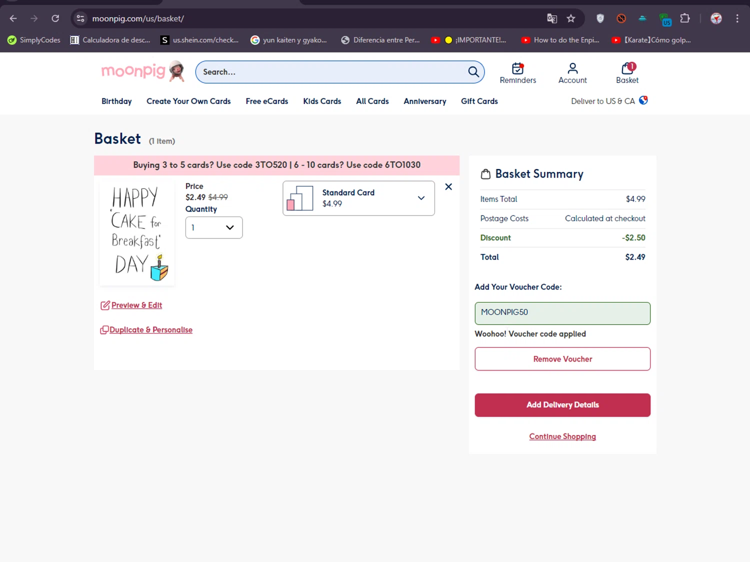 Moonpig Discount Codes - 30% Off | September 2024