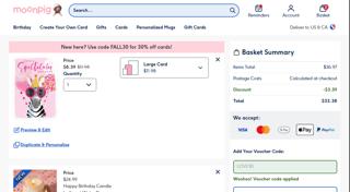 Moonpig Promo Codes (12 Verified) - 30% Off w/Code Oct 2025