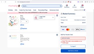 Moonpig Promo Codes (16 Verified) - 50% Off w/Code Aug 2025