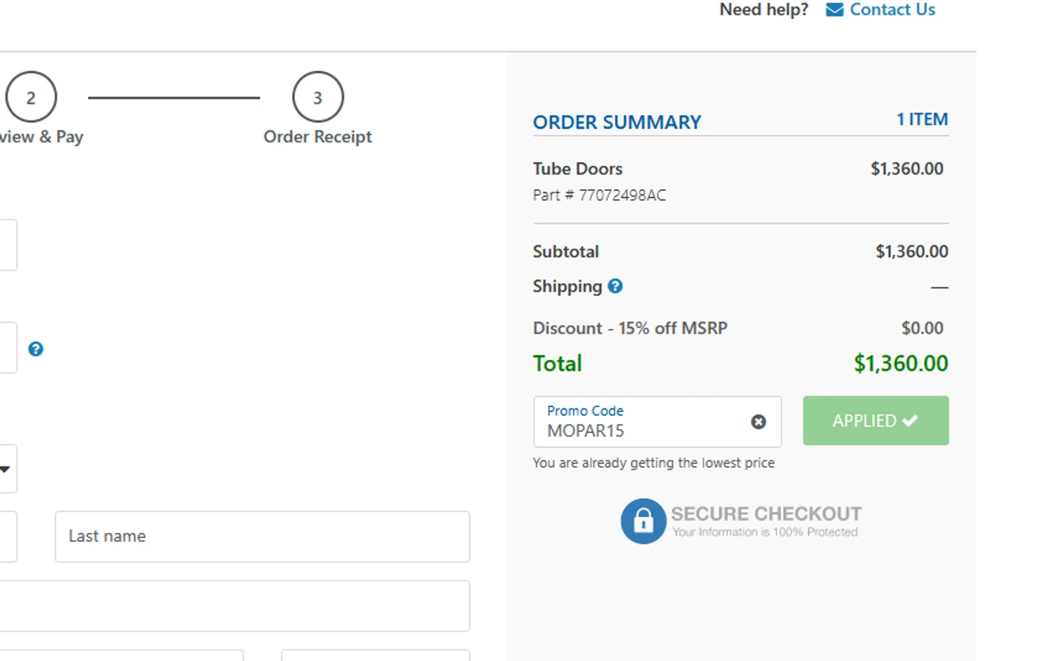 Mopar Discount Codes - 15% Off (3 Verified) Jul 2025