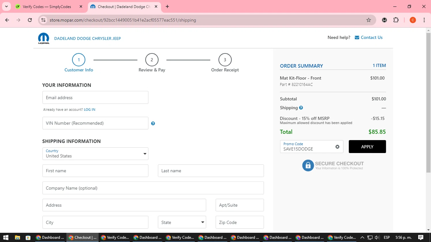 Mopar Promo Codes - 20% Off | November 2024