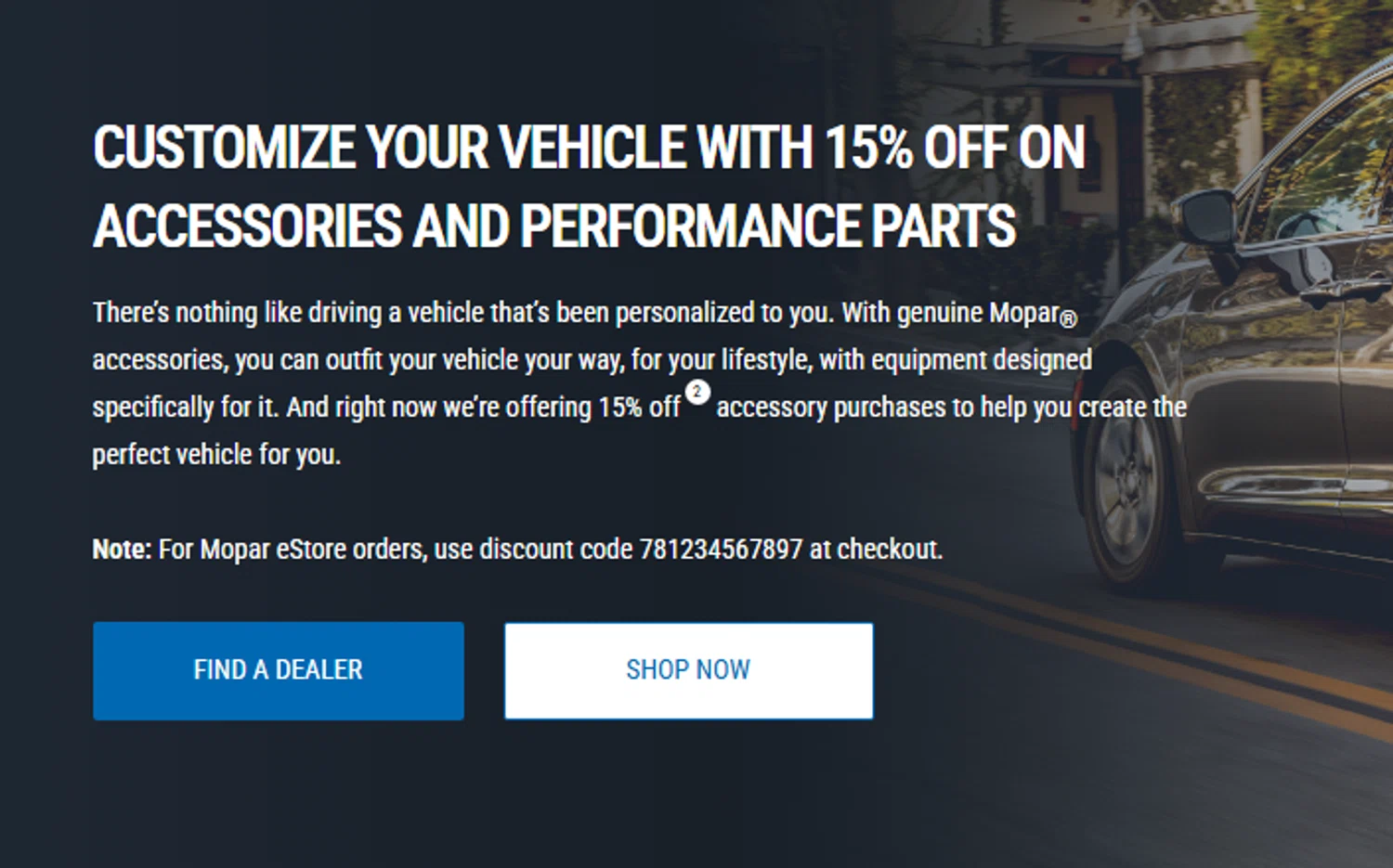 Mopar Promo Codes - 20% Off (+1 Codes) June 2026