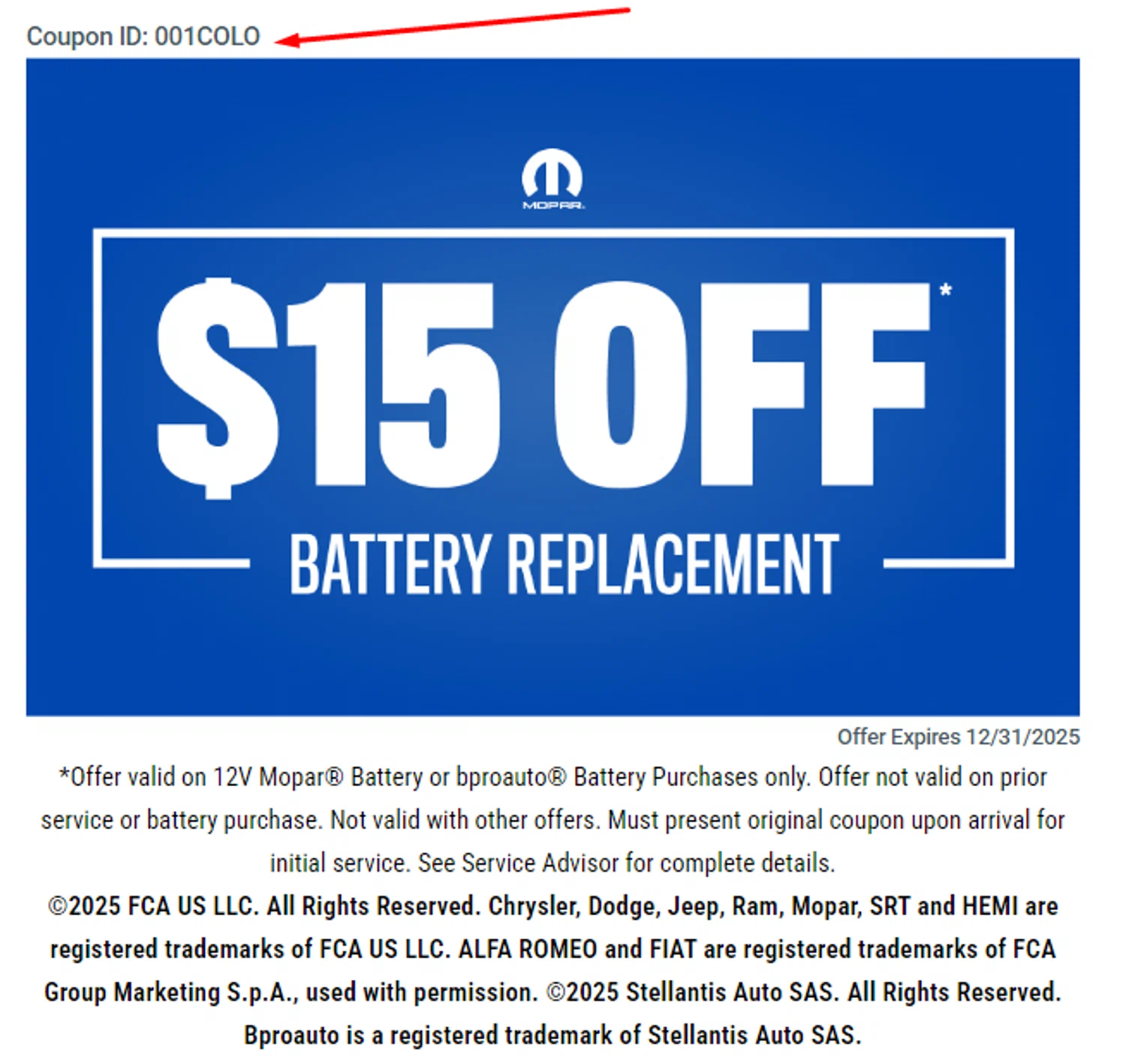 Mopar Promo Codes - 15% Off (2 Verified) Mar 2026