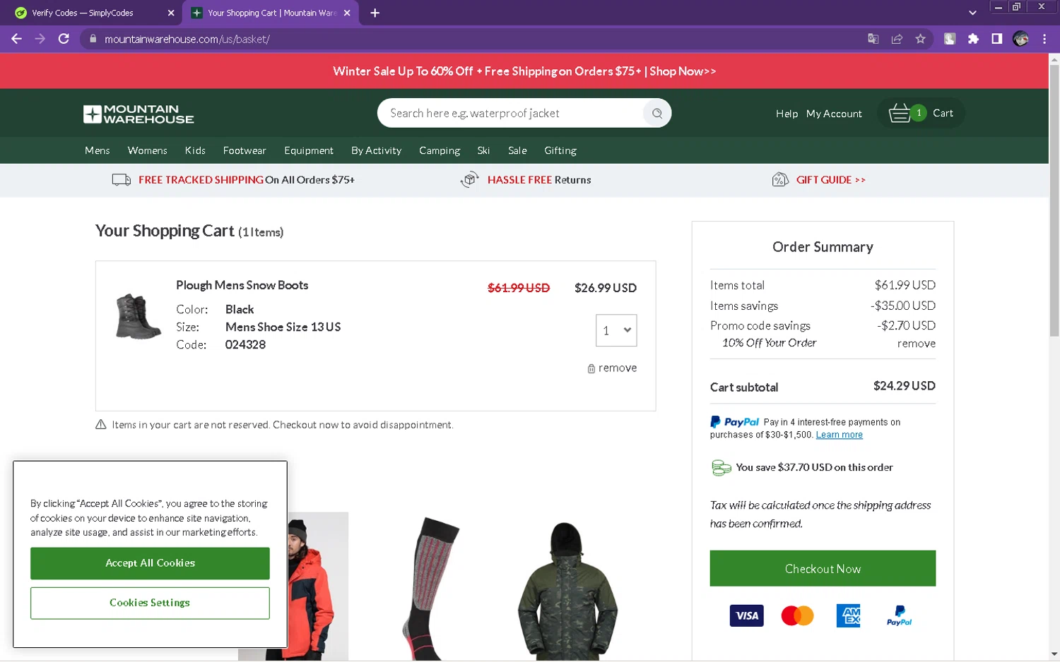 Mountain Warehouse Promo Codes - 10% Off | January 2025