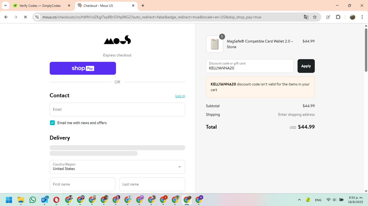 Mous Promo Codes (2 Verified) - 20% Off + Free Ship Sep 2025
