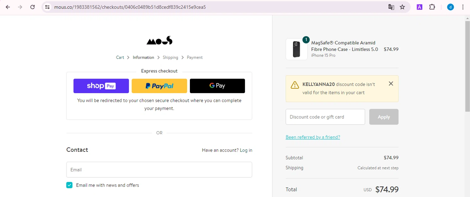 Mous Promo Codes – 20% Off | June 2024