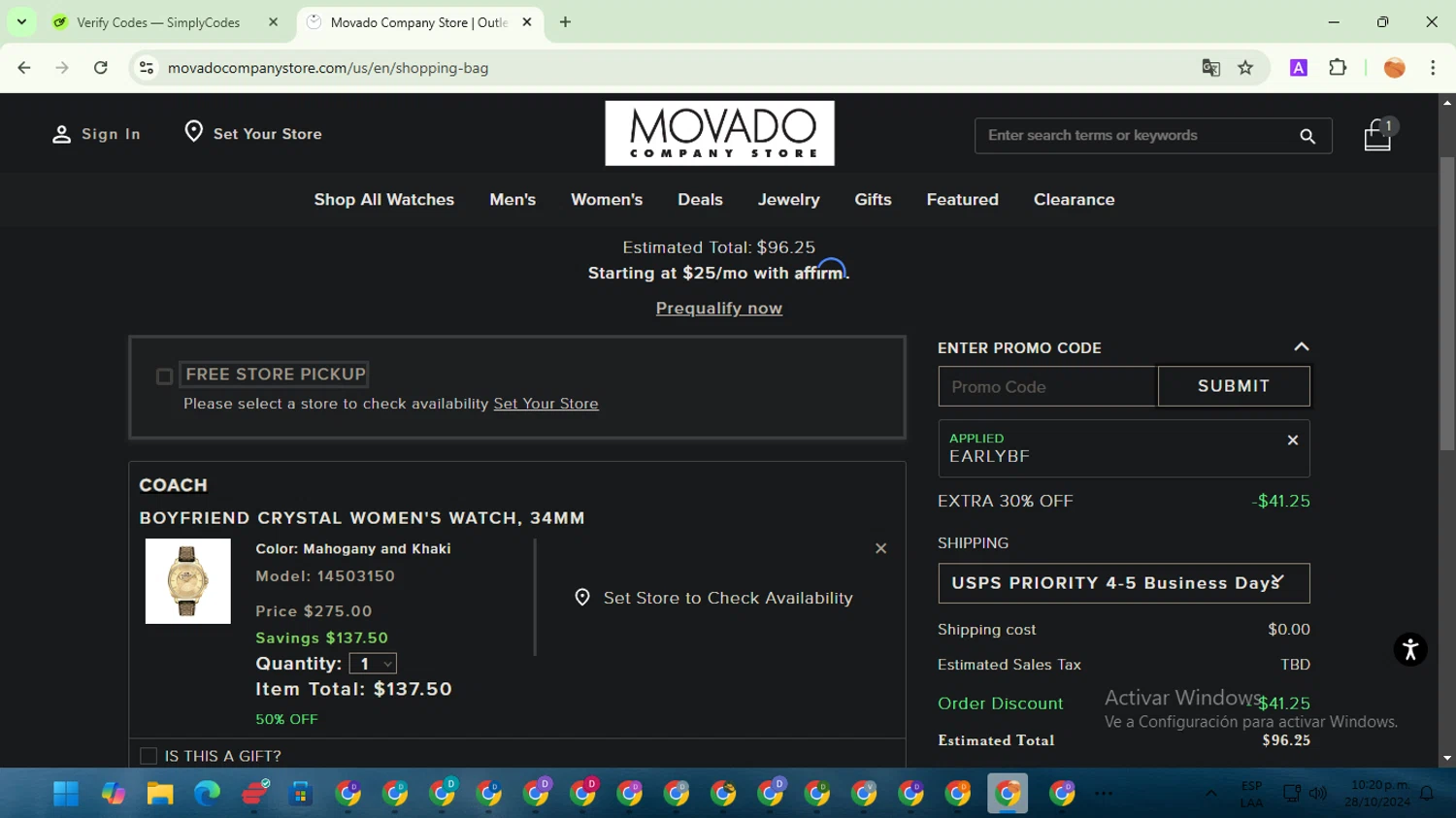 Movado Company Store Coupons - 10% Off | November 2024