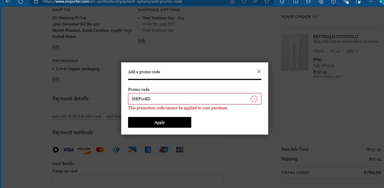 MR PORTER Promo Codes - 10% off Discount Codes in August 2024 | SimplyCodes
