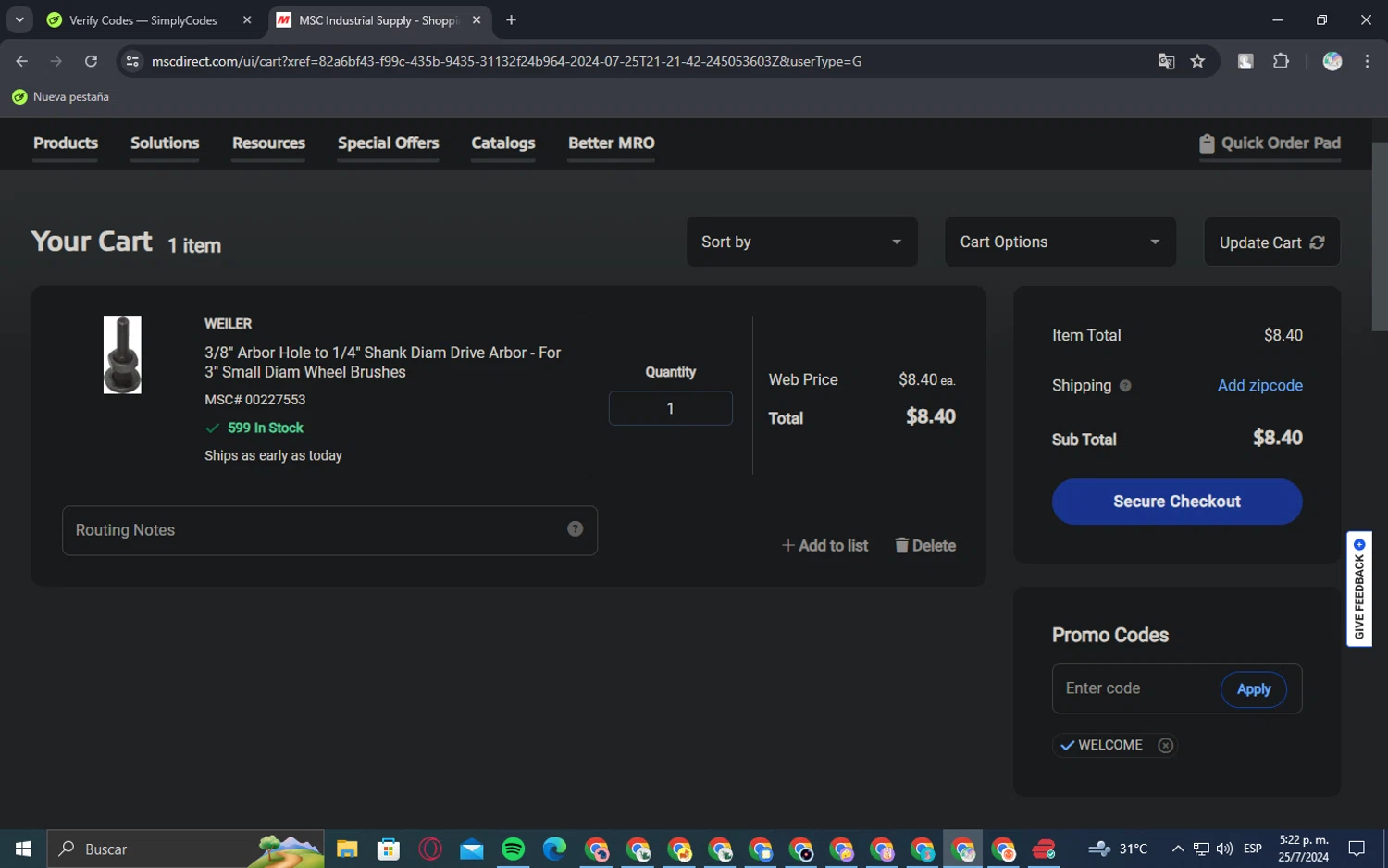 MSC Promo Codes - 20% Off | September 2024