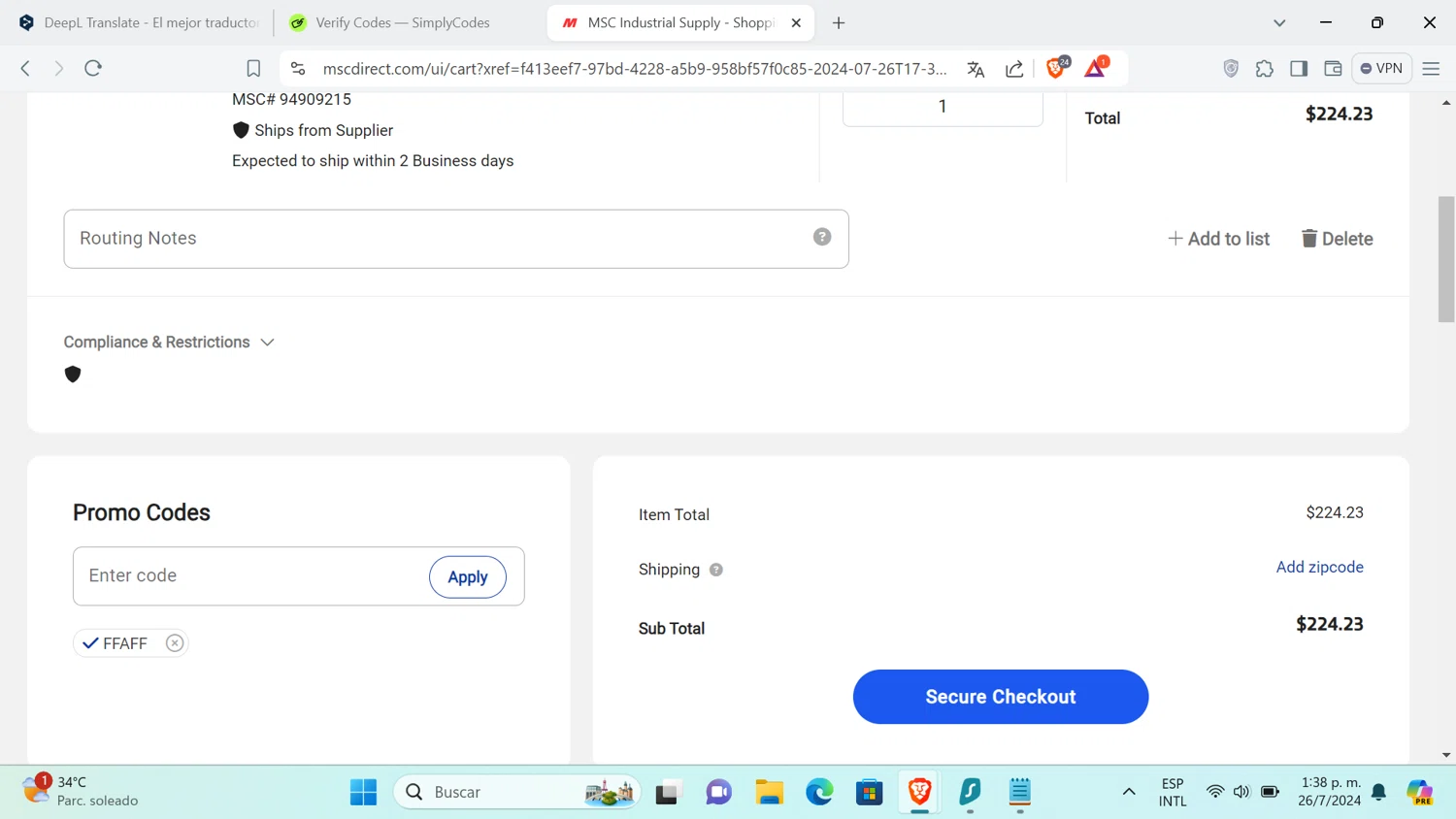 MSC Promo Codes - 20% Off | September 2024