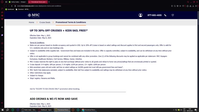 MSC Cruises Promo Codes (1 Verified) - $25 Off Jun 2025