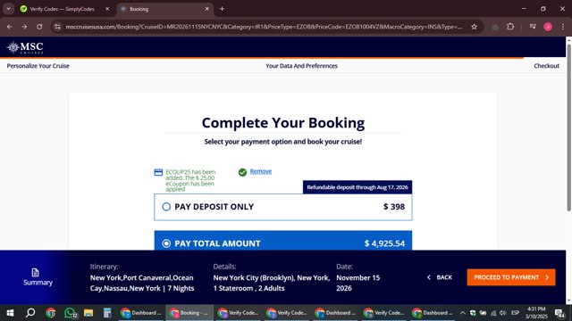 MSC Cruises Discount Codes (1 Verified) - $25 Off May 2025