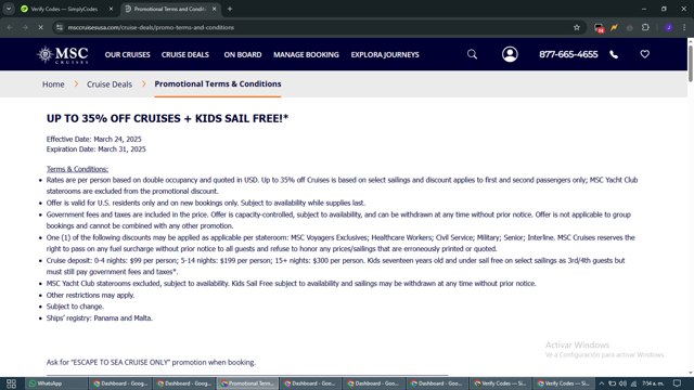 MSC Cruises Discount Codes (1 Verified) - $25 Off May 2025